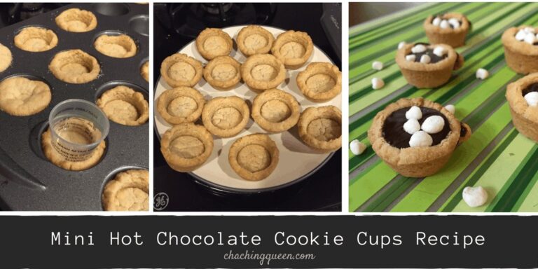 How to Make Mini Hot Chocolate Cookie Cups - Cha Ching Queen