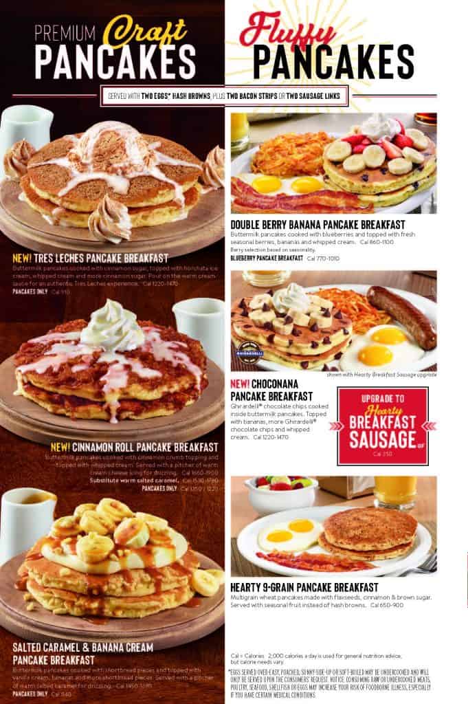 Denny's $2 $4 $6 $8 Menu, Including $4 All You Can Eat Pancakes (2024)