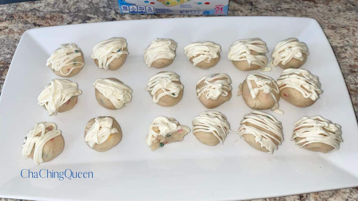 Delicious No-Bake Cake Bites Recipe - Cha Ching Queen