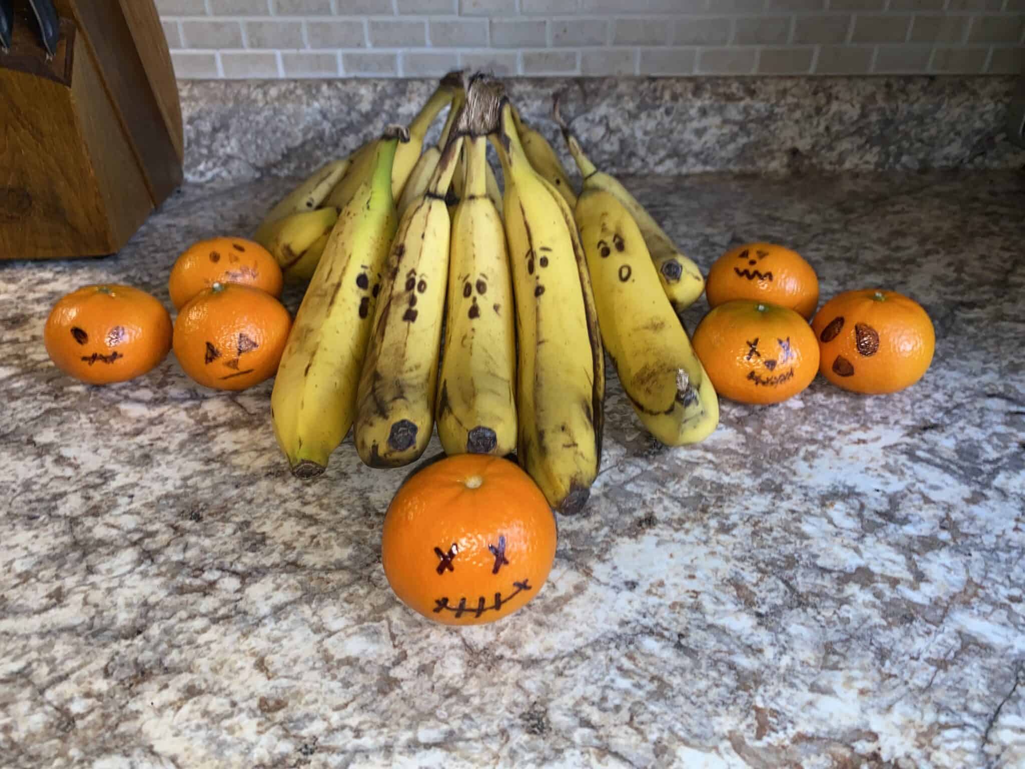 Boo-Nana Fun Easy and Healthy Halloween Snack Made From Bananas - Cha ...