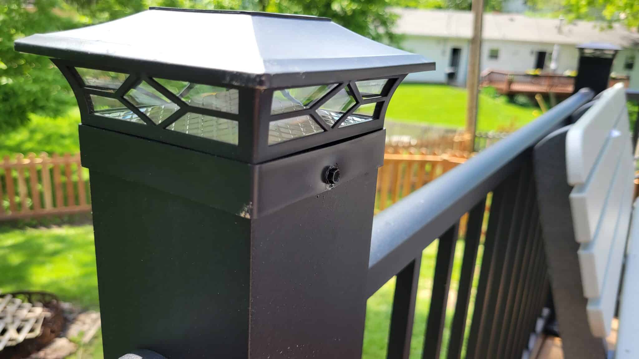 How to Mount Solar Lights to 4x4 Aluminum Deck Posts (Without Glue ...