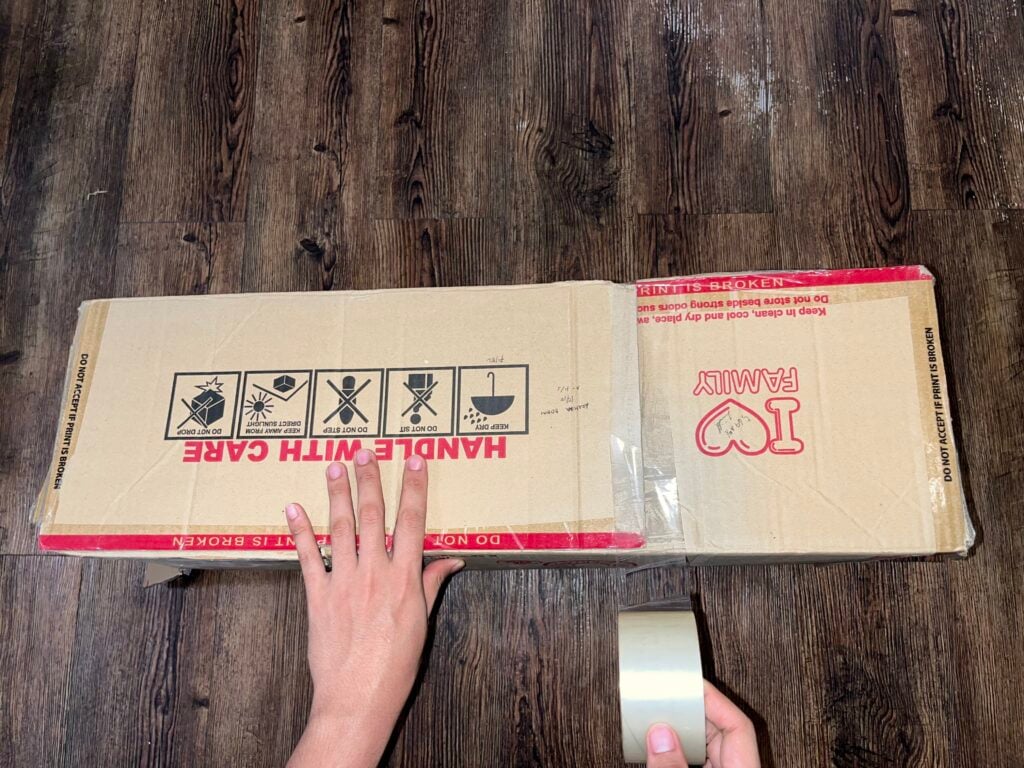 How to Reshape a Cardboard Box (Turn a Square Into a Rectangle) - Cha ...